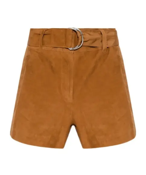 STAND STUDIO Suede Belted Shorts