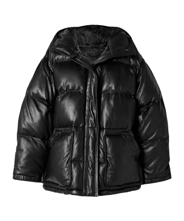Isabel Marant Étoile Kelori Hooded Quilted Leather Coat