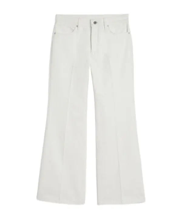 JIL SANDER Flared Denim Trousers - Porcelain