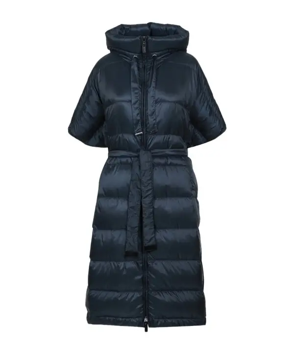 Max Mara Down Cape With Drawcord Hem