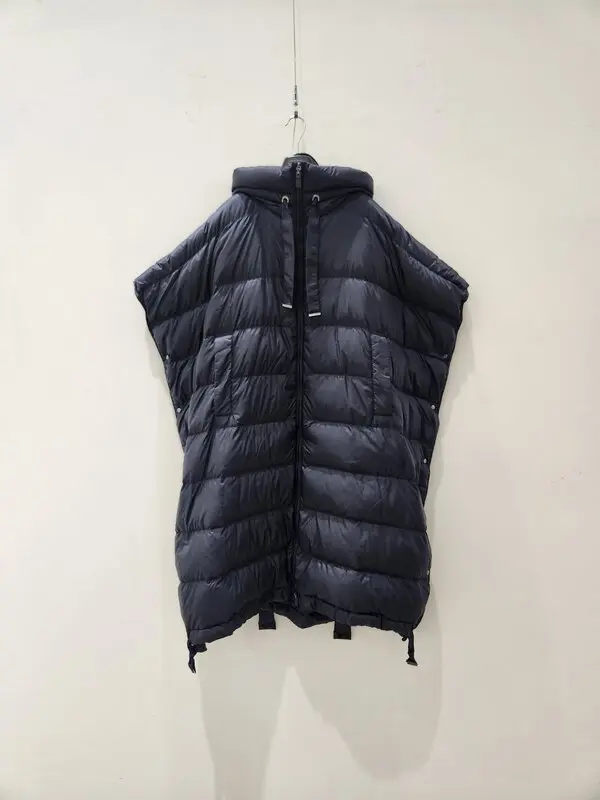 Max Mara Down Cape With Drawcord Hem