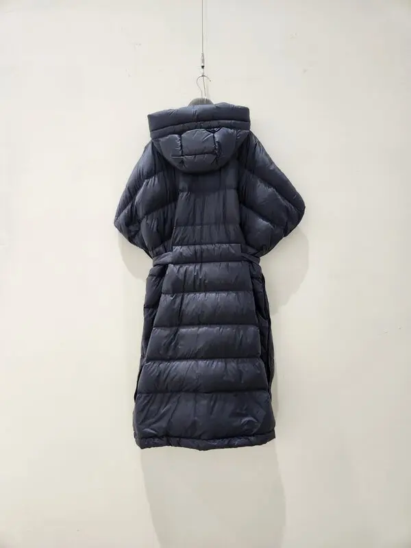 Max Mara Down Cape With Drawcord Hem