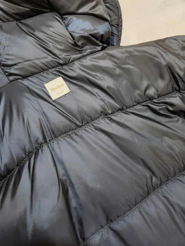 Max Mara Down Cape With Drawcord Hem