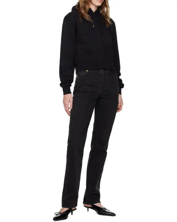 Jacquemus Logo Patch Drawstring Hoodie - Black