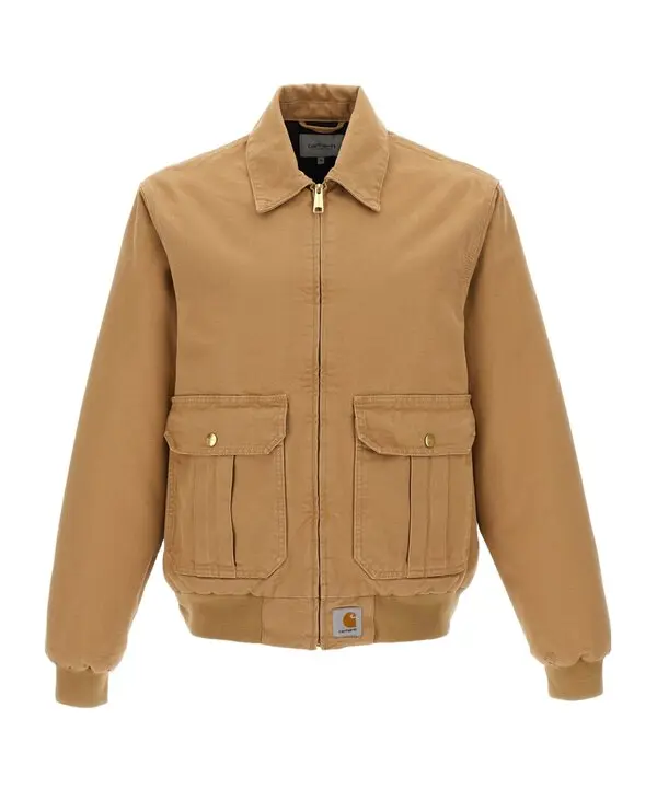 Carhartt Work In Progress Long Sleeve Zip-up Casual Jacket - Brown