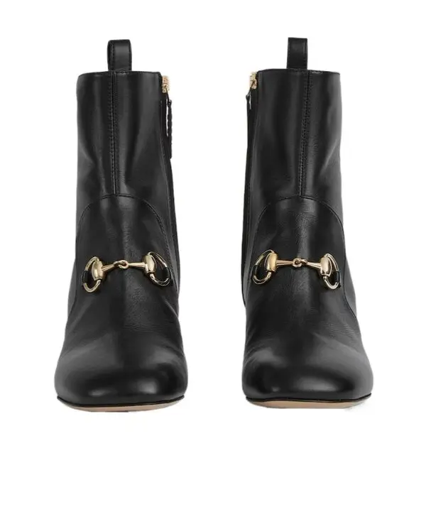 Gucci Horsebit Zip Ankle Boots