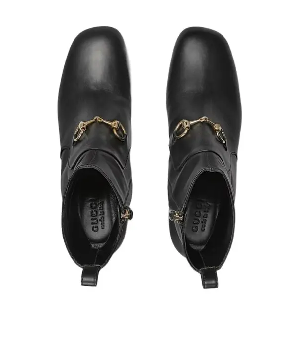 Gucci Horsebit Zip Ankle Boots