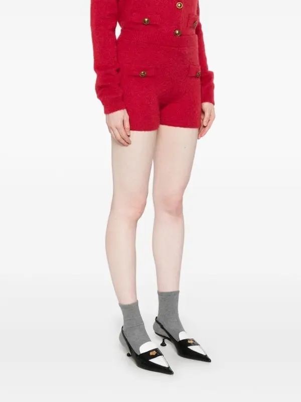 TWINSET Button Detail Knit Shorts