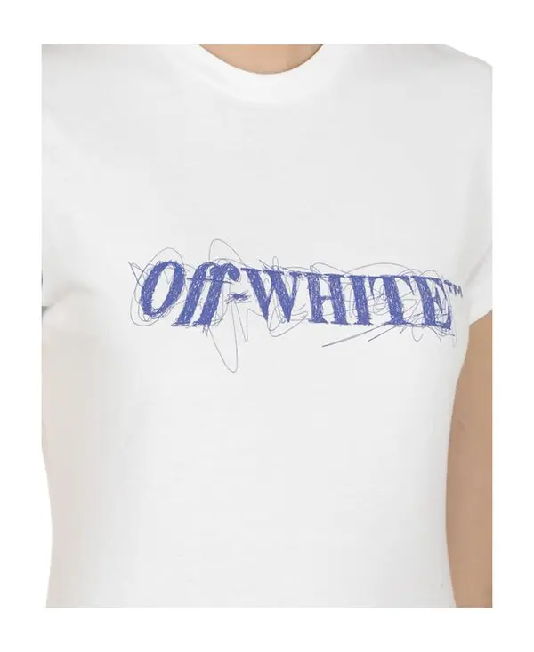 Off-White Crewneck Logo T-shirt - White