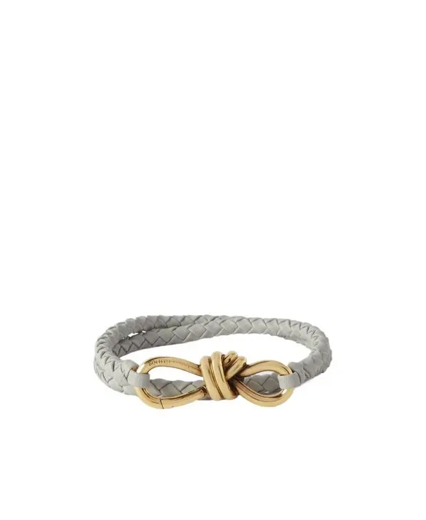 Bottega Veneta Woven Leather Belt With Knot Detail - Multicolor