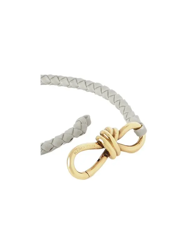 Bottega Veneta Woven Leather Belt With Knot Detail