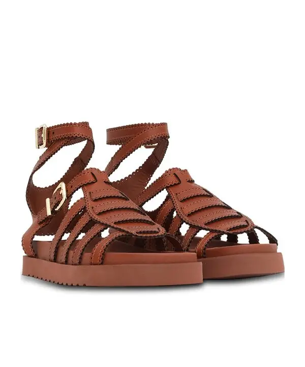 Zimmermann Goldie Sandals - Walnut