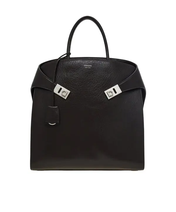 FERRAGAMO Hug Tote Bag - Black
