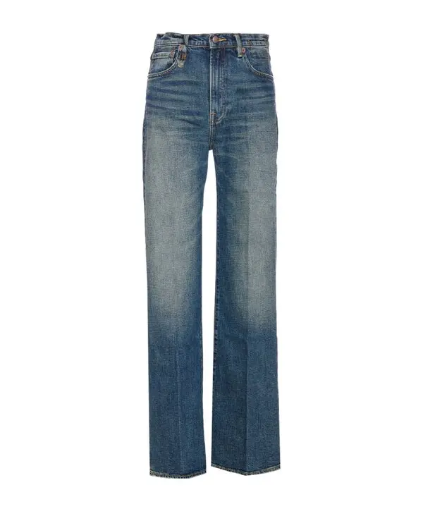 R13 Logo Patch Straight-leg Jeans