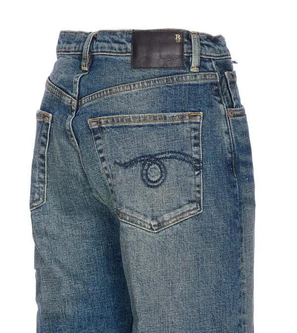 R13 Logo Patch Straight-leg Jeans