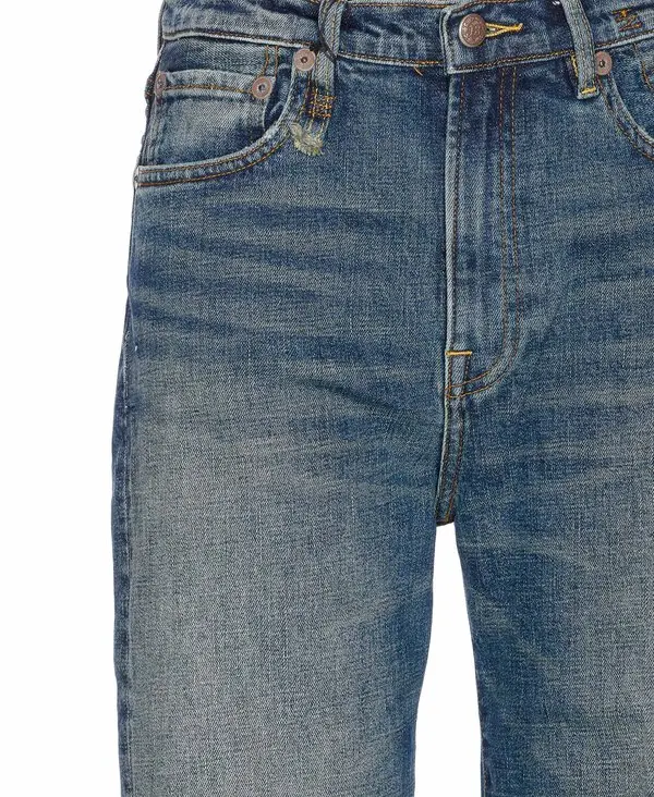 R13 Logo Patch Straight-leg Jeans