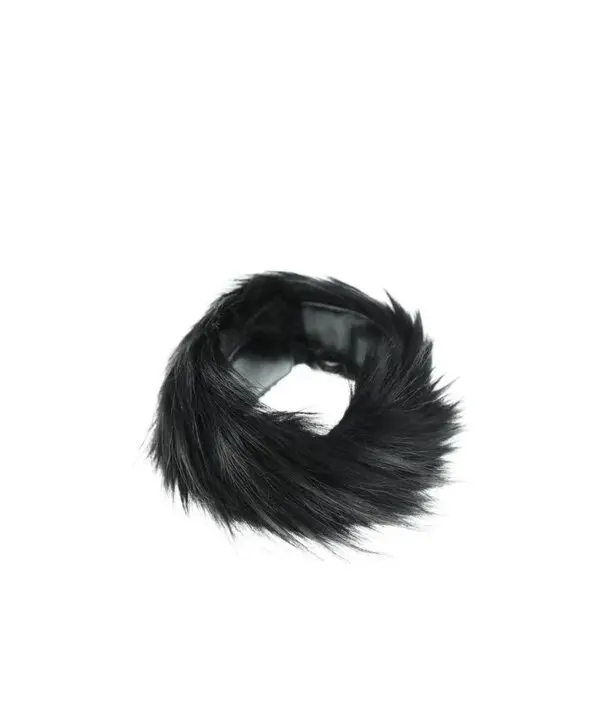 We11Done Artificial Fur Collar - Black