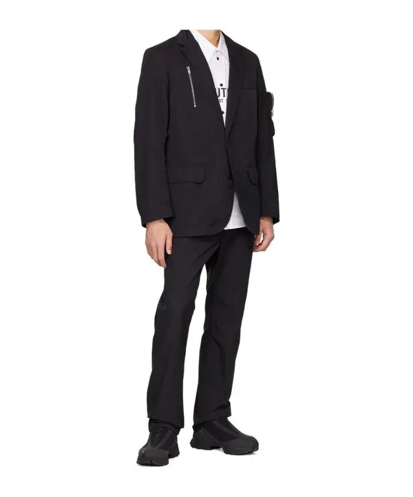 Helmut Lang Single-breasted Blazer With Zip Detail