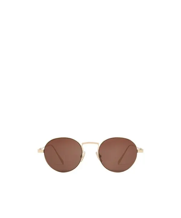 Celine Metal Frame Round Sunglasses - Brown