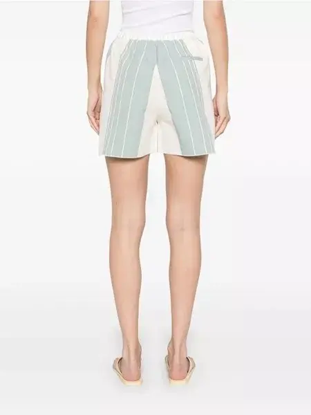 FORTE_FORTE Wide-leg Striped Shorts