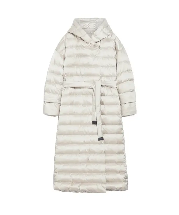 Max Mara Button Detailed Belted Jacket - Ice