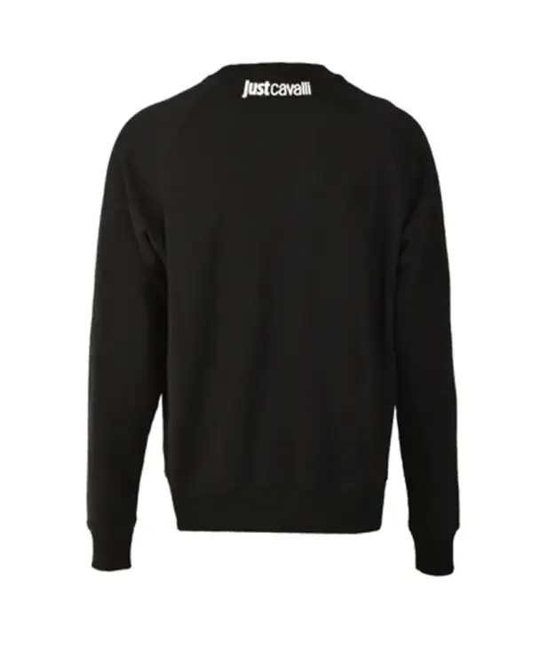 Just Cavalli Round-necked Sweater With Graphic Print