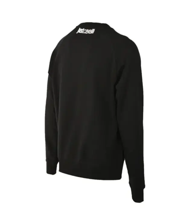 Just Cavalli Round-necked Sweater With Graphic Print
