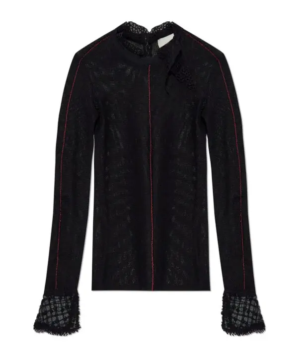 Isabel Marant Étoile Sarah Top With Lace Detailing - Black