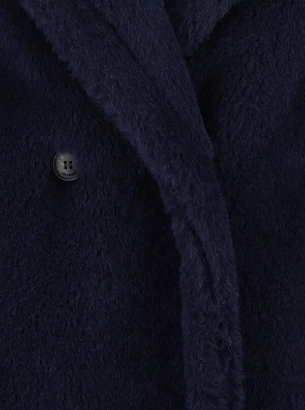 Max Mara Tedgirl Button-up Long Coat - Blue