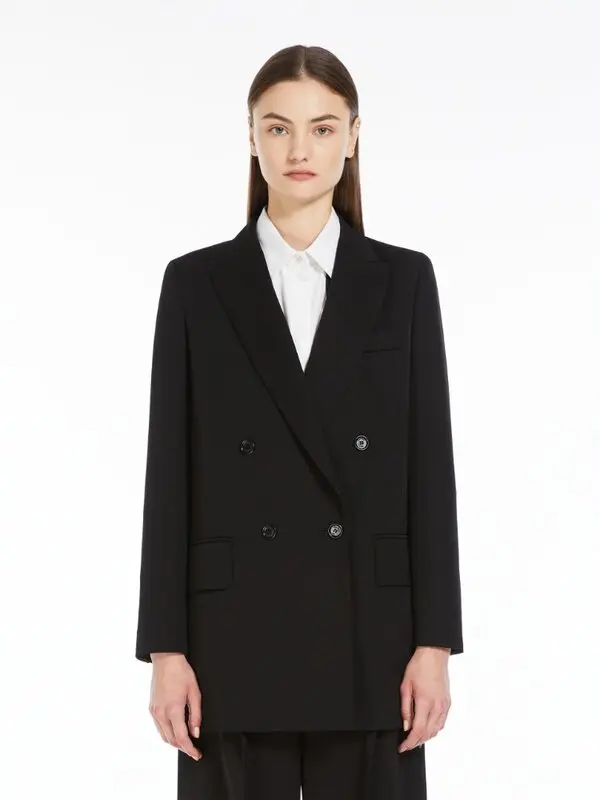Max Mara Levico Double-breasted Blazer - Black
