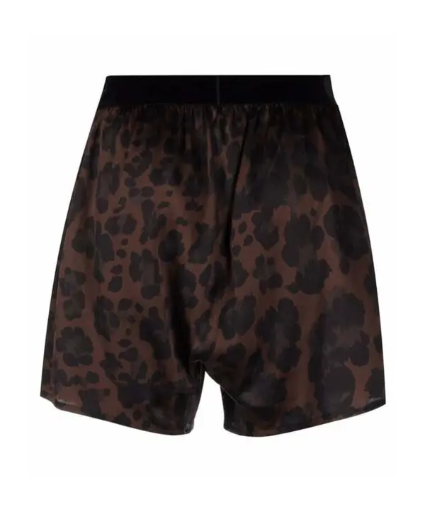 TOM FORD Leopard Print Boxer Shorts - Black