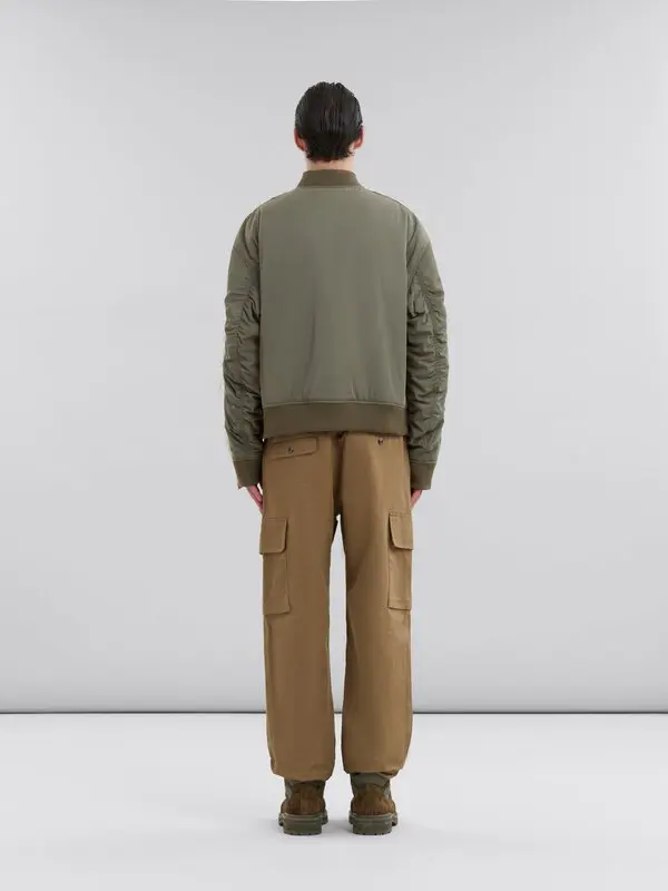 Marni Contrast Back Twill Bomber Jacket - Nude