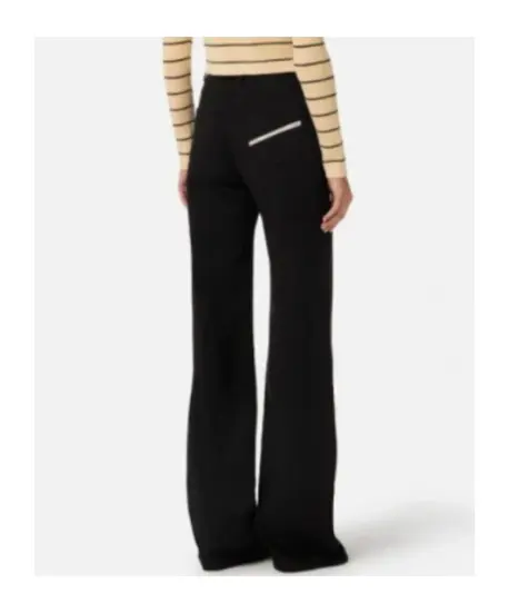 Elisabetta Franchi Palazzo Jeans - Black