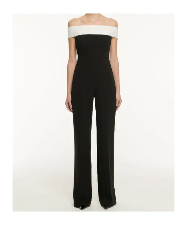 Roland Mouret Strapless Stretch Jumpsuit