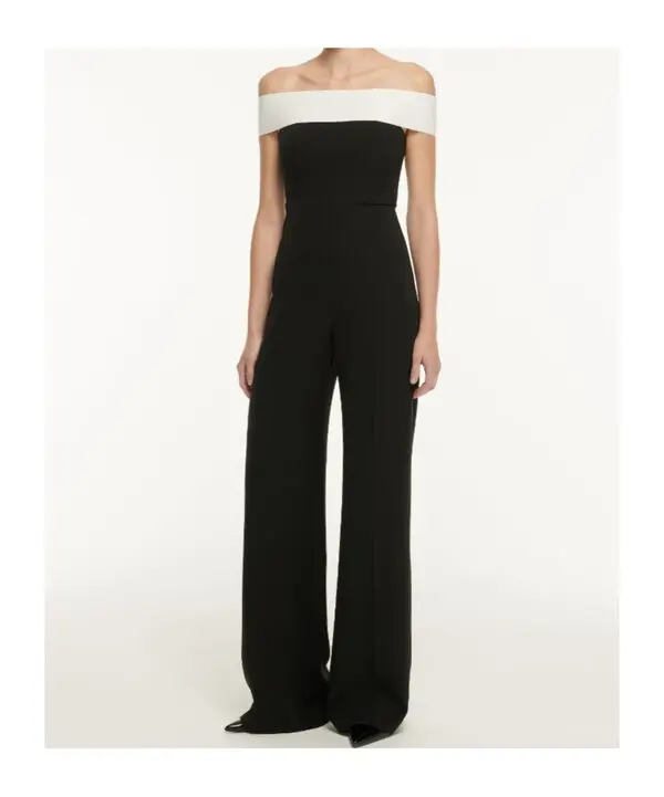 Roland Mouret Strapless Stretch Jumpsuit