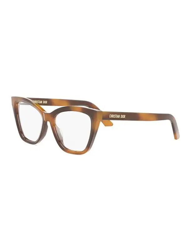 Dior Cat Eye Full Rim Eyeglasses - Brown
