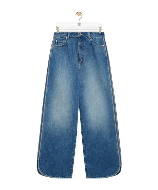 Loewe Jeans In Denim - Denim Blue
