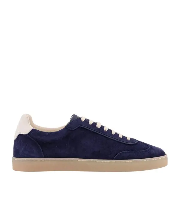 Brunello Cucinelli Low Top Lace-up Sneakers - Blue