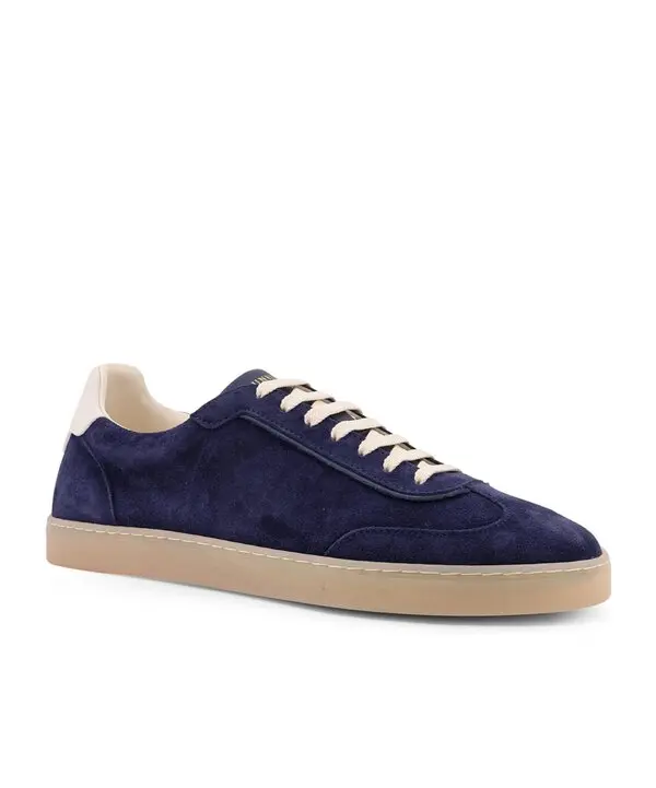 Brunello Cucinelli Low Top Lace-up Sneakers - Blue