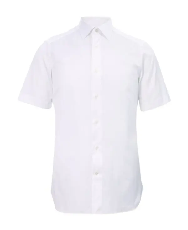 Zegna Lapel Short-sleeved Shirt