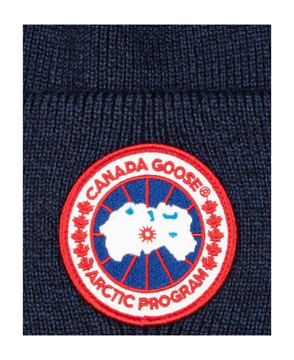 Canada Goose Logo Patch Beanie - Black