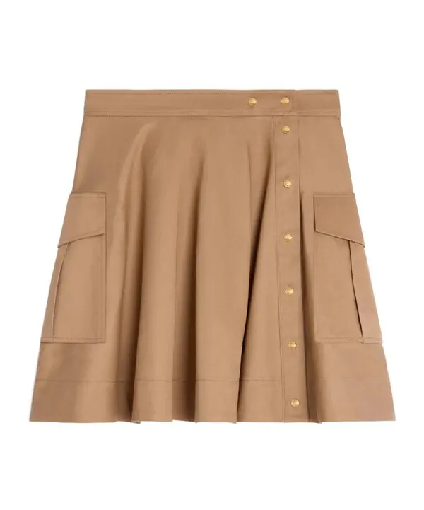 Celine Cotton Twill Mini Skirt