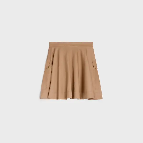 Celine Cotton Twill Mini Skirt