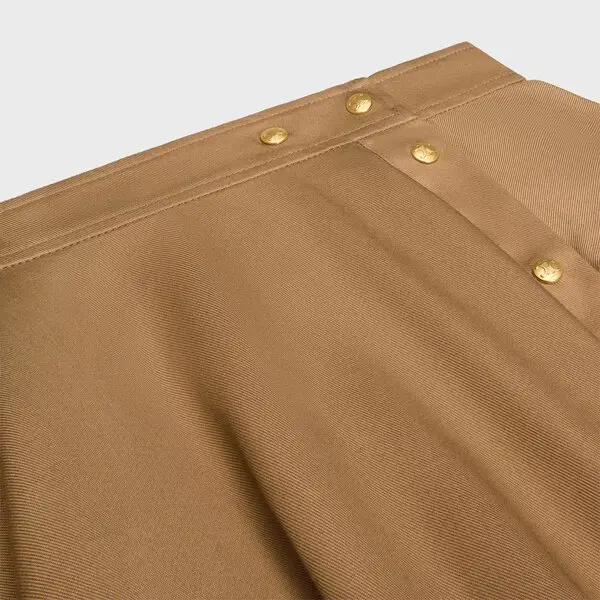 Celine Cotton Twill Mini Skirt