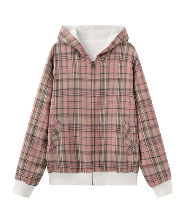 Marissa Chiara Long-sleeved Zip-up Hooded Sweatshirt