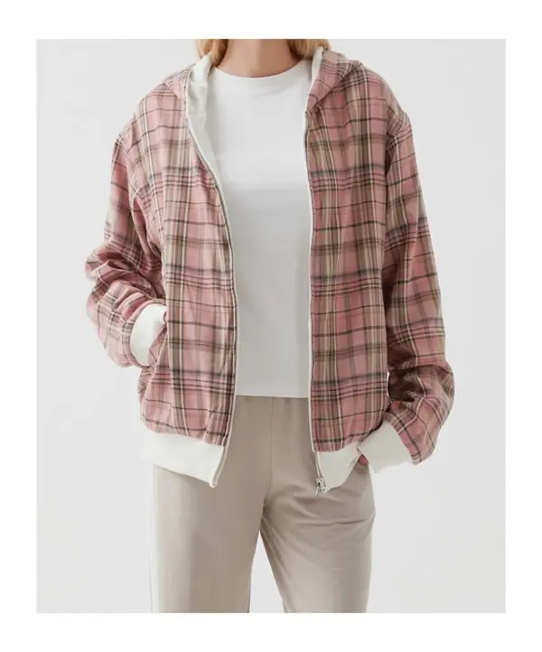 Marissa Chiara Long-sleeved Zip-up Hooded Sweatshirt