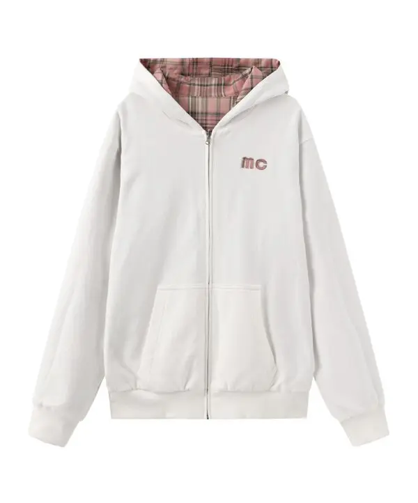 Marissa Chiara Long-sleeved Zip-up Hooded Sweatshirt