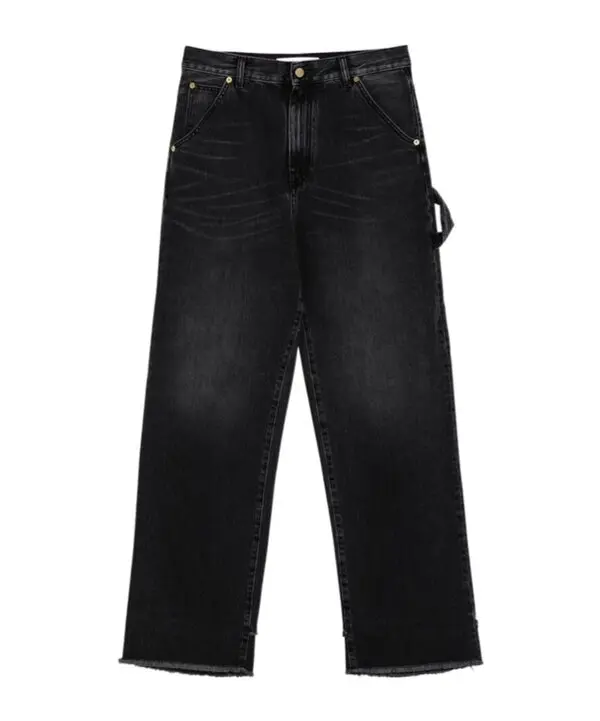 DARKPARK Belt Ring Washed Jeans - Black