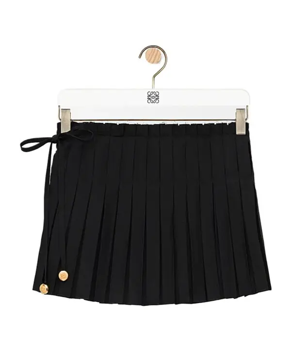 Loewe Pleated Viscose And Linen Shorts