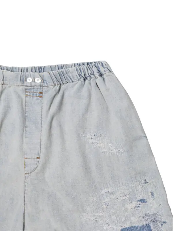 Acne Studios Distressed Denim Shorts